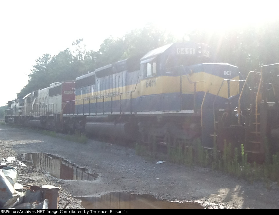 ICE SD40-2 6411, SOO SD60 6031, NS C40-9W 9066